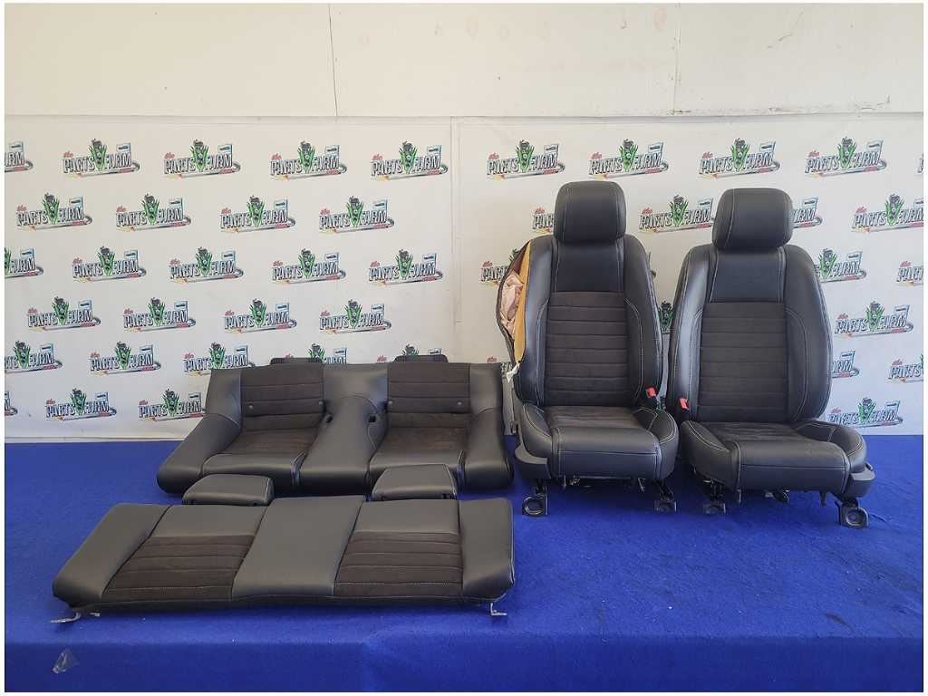 2013-2014 Ford Mustang Convertible Set GT/CS Seats Bucket Alcantara Bl ...