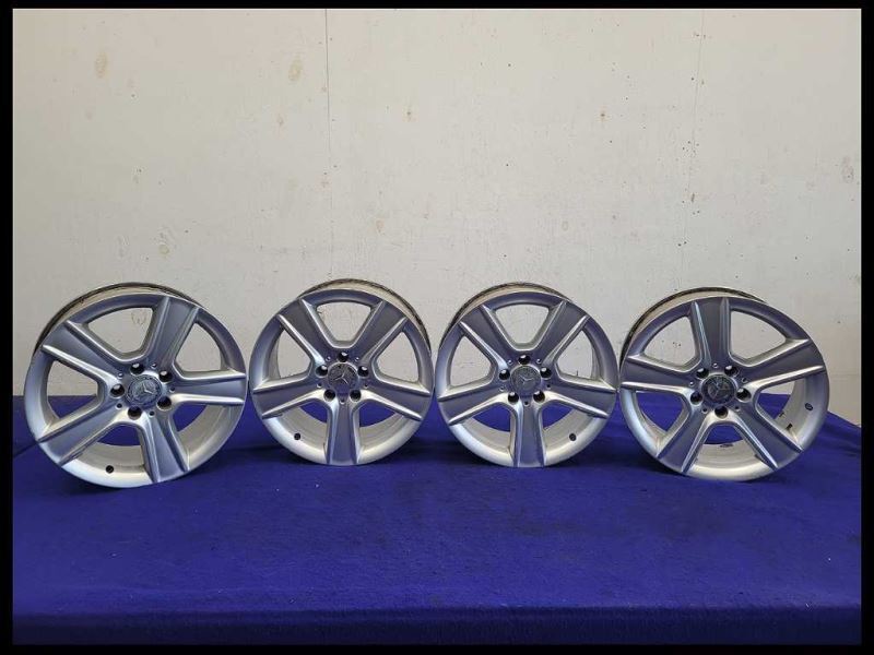 2011-2014 Mercedes Benz C Class Set Wheels 17x7.5 17x8.5 Silver Stagge ...
